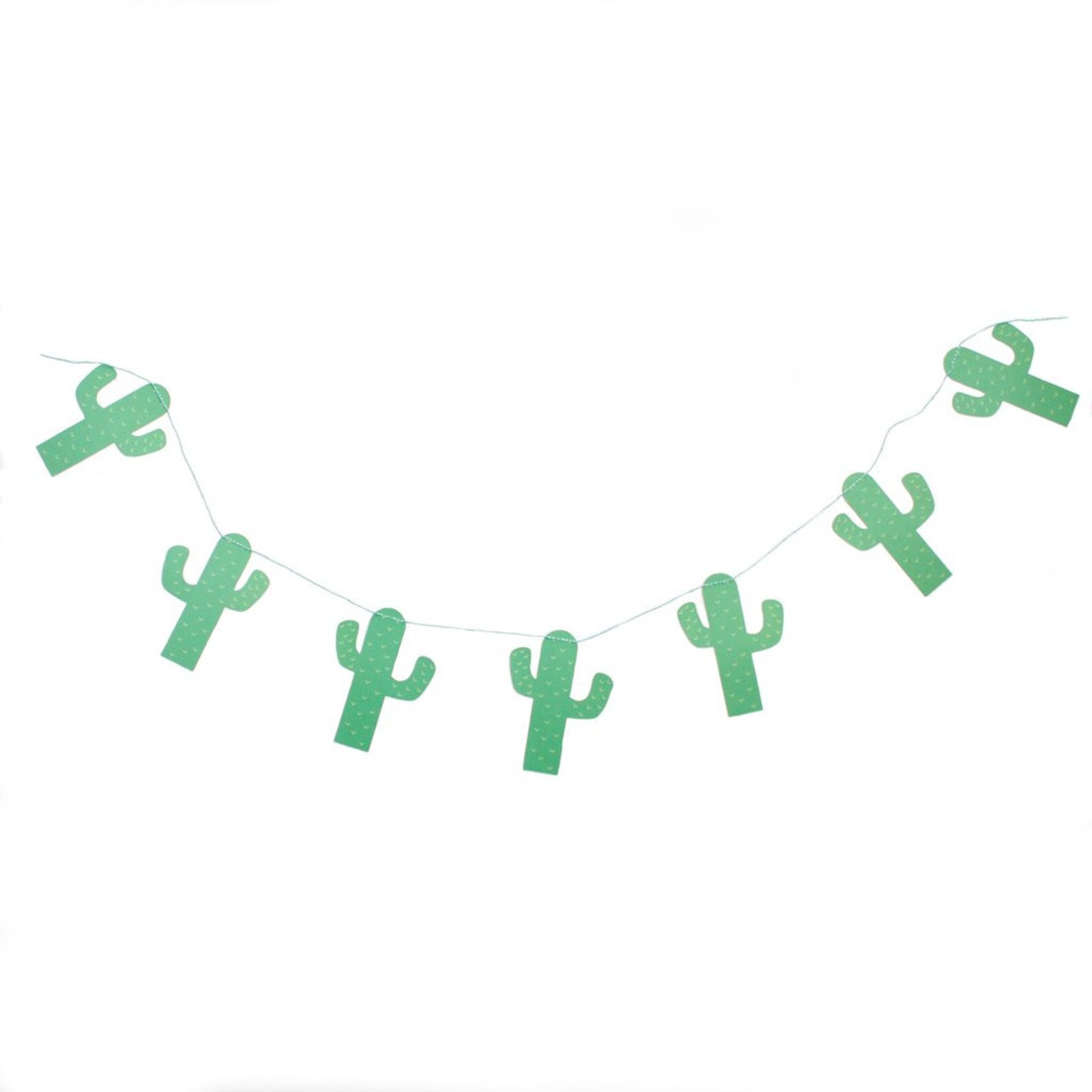Cactus Banner / Fiesta Banner / Green Cactus Banner / Cinco De - Etsy