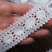 35mm White crochet lace trim 5.5yds Cotton lace ribbon Lace | Etsy
