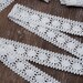 35mm White crochet lace trim 5.5yds Cotton lace ribbon Lace | Etsy