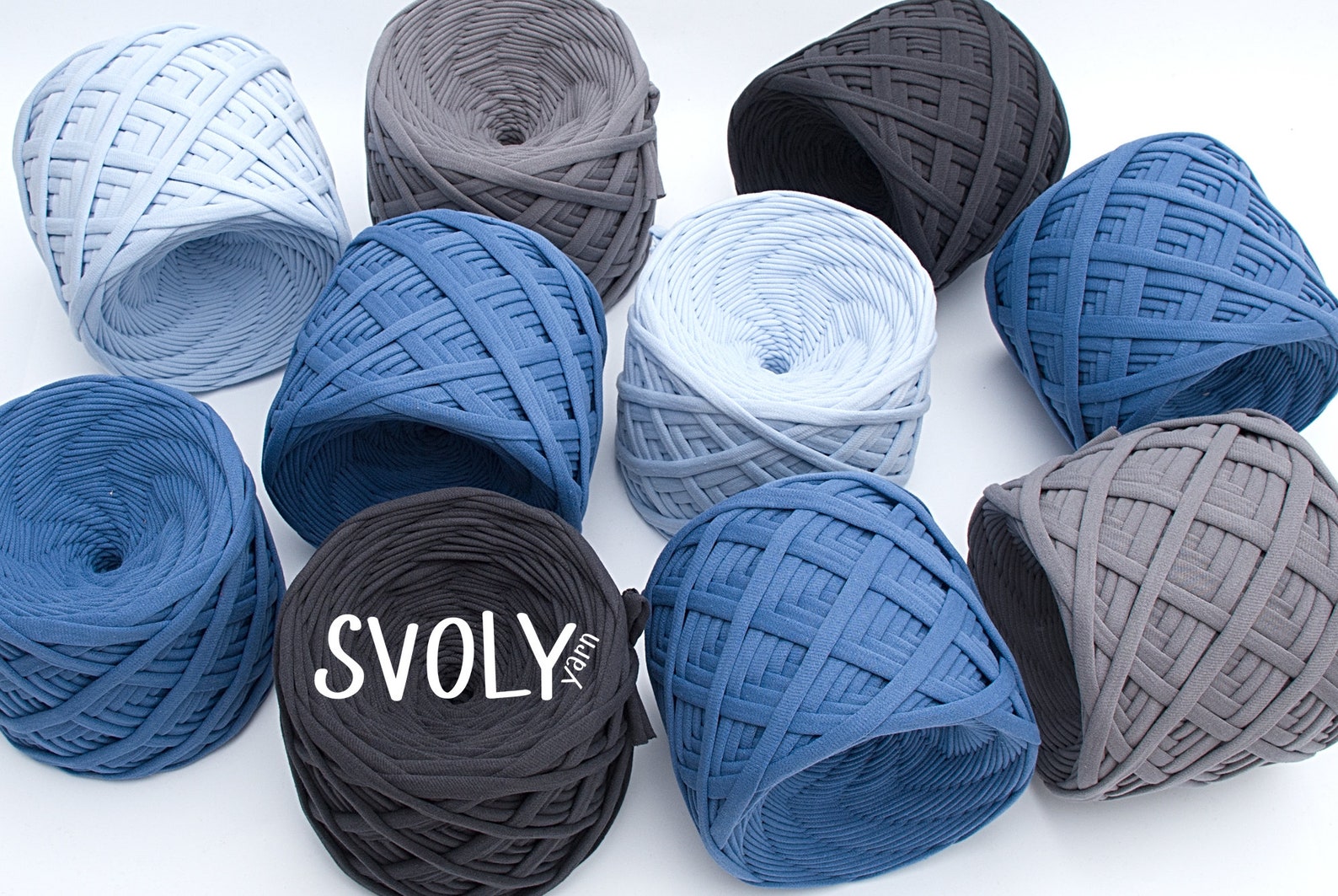 Denim Blue Trapillo Yarn 10mtrs Jeans Blue Tshirt Yarn Rug - Etsy