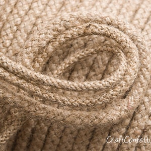 10mm Braided Jute Rope, Burlap Jute Rope, Natural Jute Rope, Wall ...
