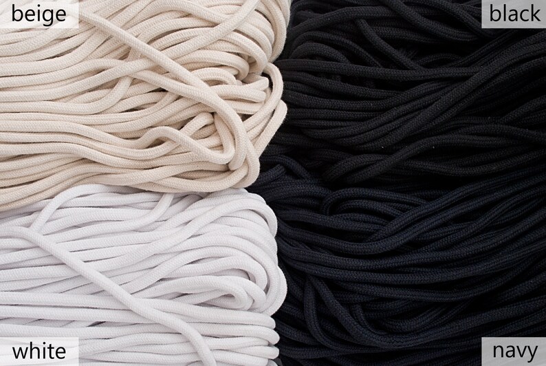 10mm Black braided rope 30ft Thick cotton rope Knotting | Etsy