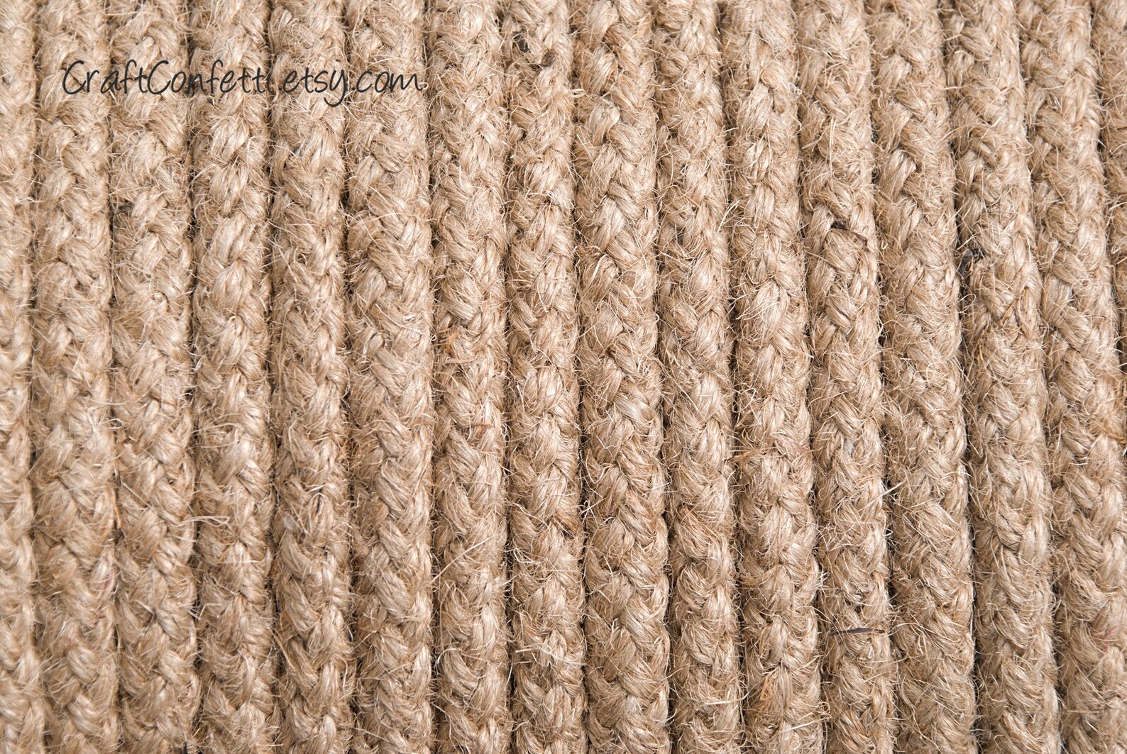 6mm Braided Jute Cord, Burlap Jute Rope, Plain Twine, Macrame Home ...