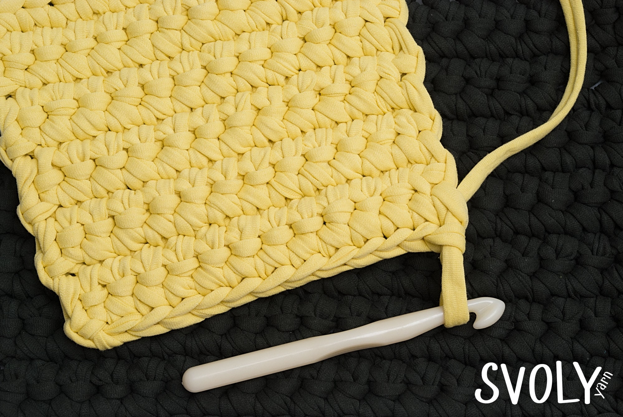 Pale Yellow Tshirt Yarn. Chunky Cotton Yarn. Crochet Yarn. - Etsy