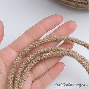 6mm Braided Jute Cord, Burlap Jute Rope, Plain Twine, Macrame Home ...