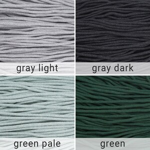 5mm Black Braided Cord 10yards, Cotton Cord by the Yard, Macrame Cord ...