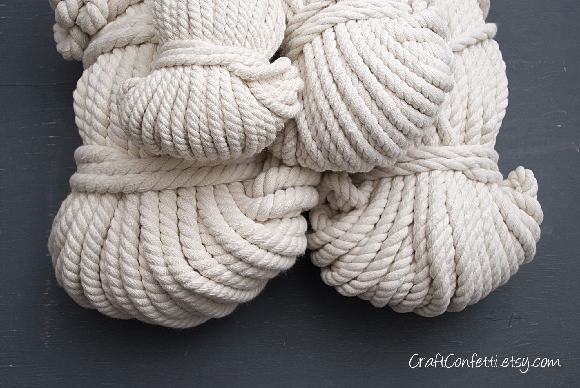 Beige Cotton Rope 12mm. Nautical Rope. Twisted Thick Rope. - Etsy