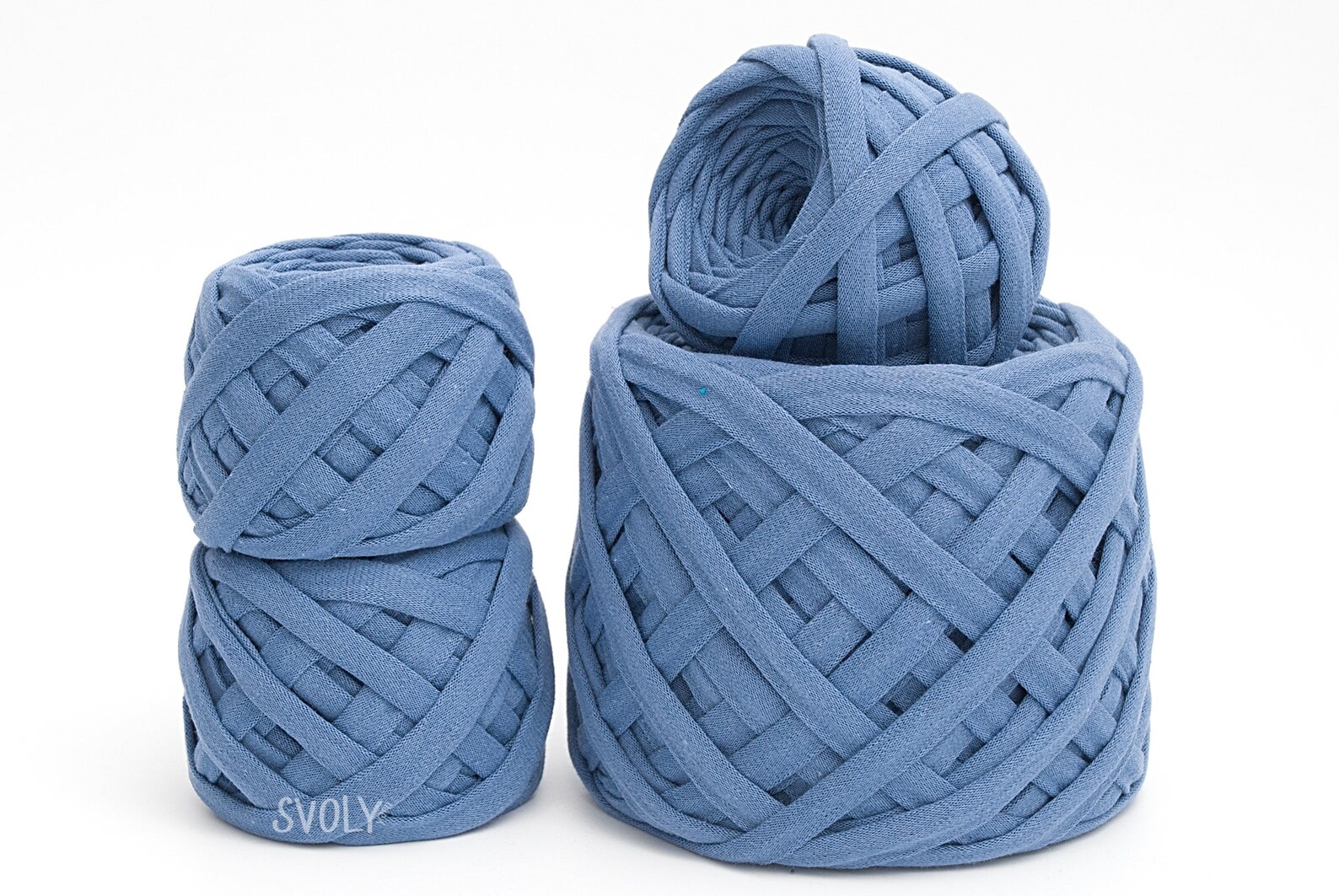 Denim Blue Trapillo Yarn 10mtrs Jeans Blue Tshirt Yarn Rug - Etsy