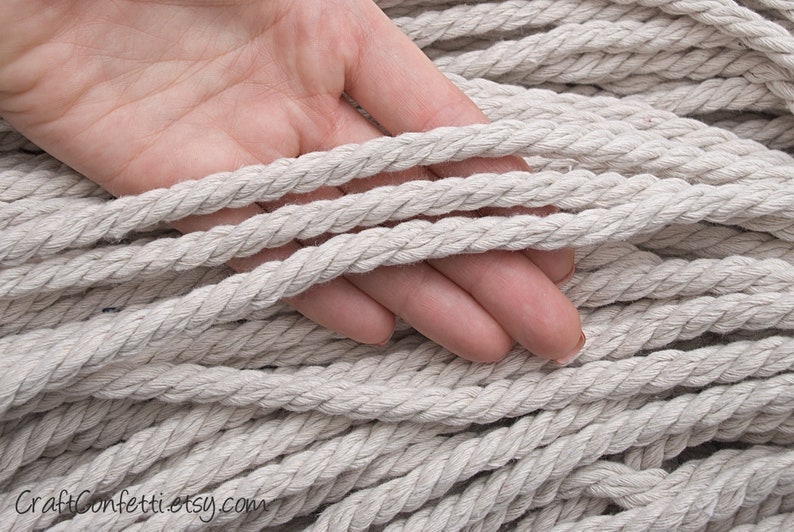 8mm Black Cotton Rope 10yds Black Cotton Twisted Rope Cotton | Etsy