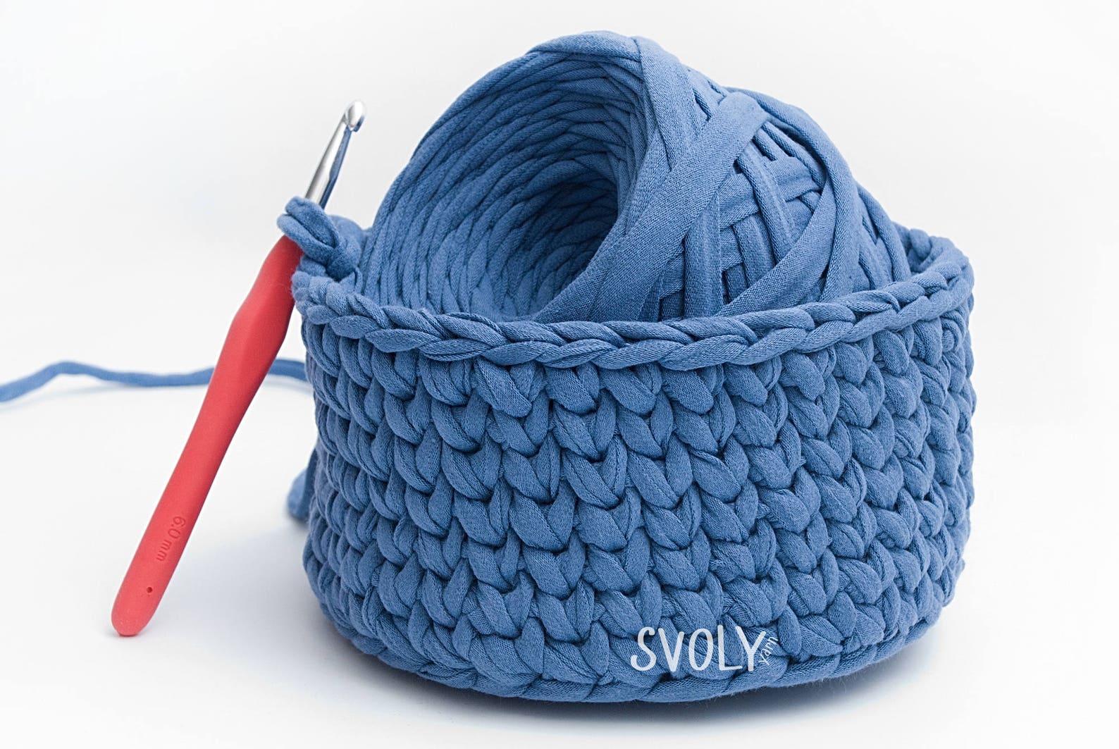 Denim Blue Trapillo Yarn 10mtrs Jeans Blue Tshirt Yarn Rug - Etsy