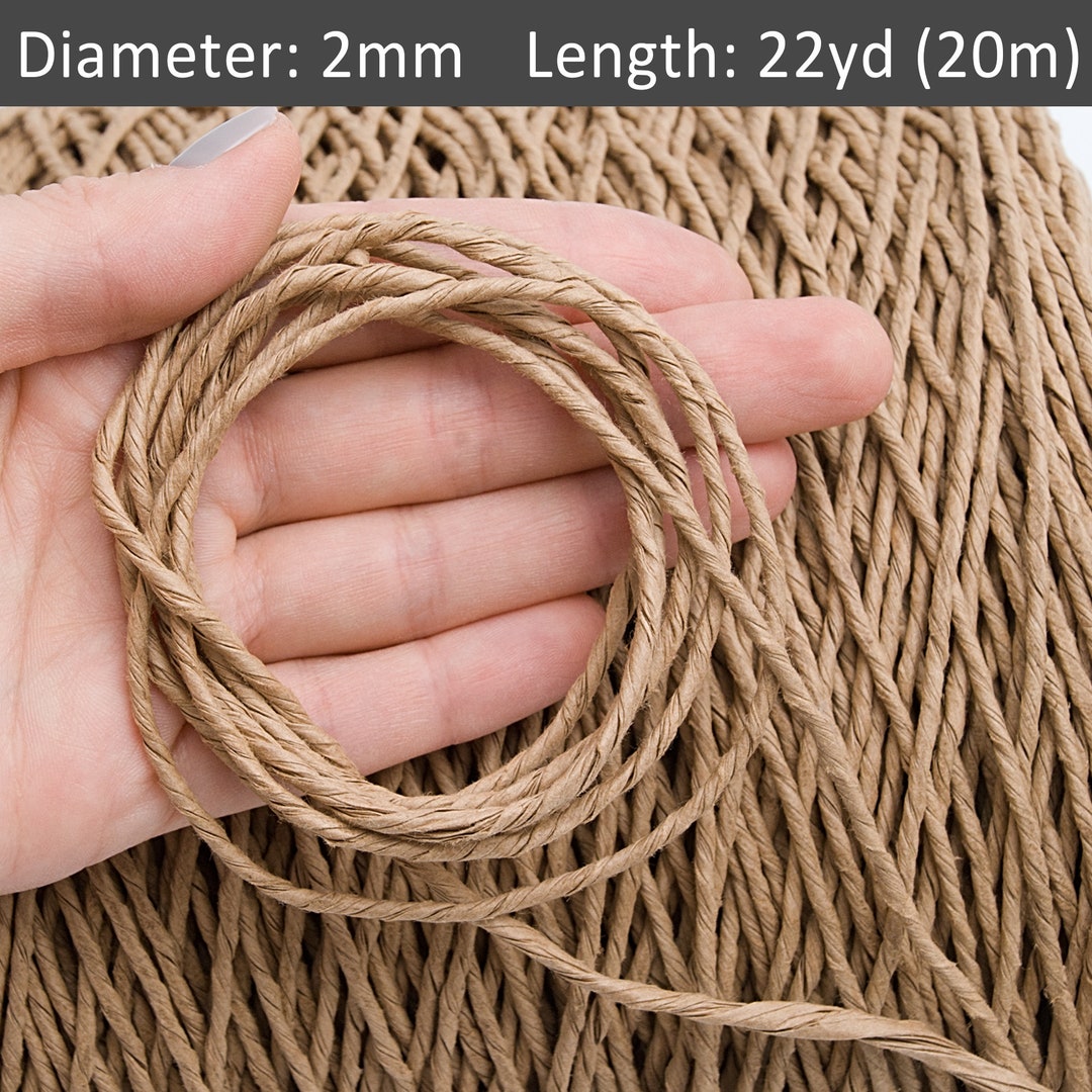 2mm Paper Twisted Cord, Wired Craft Cord, Garden Twine, Packing Cord ...