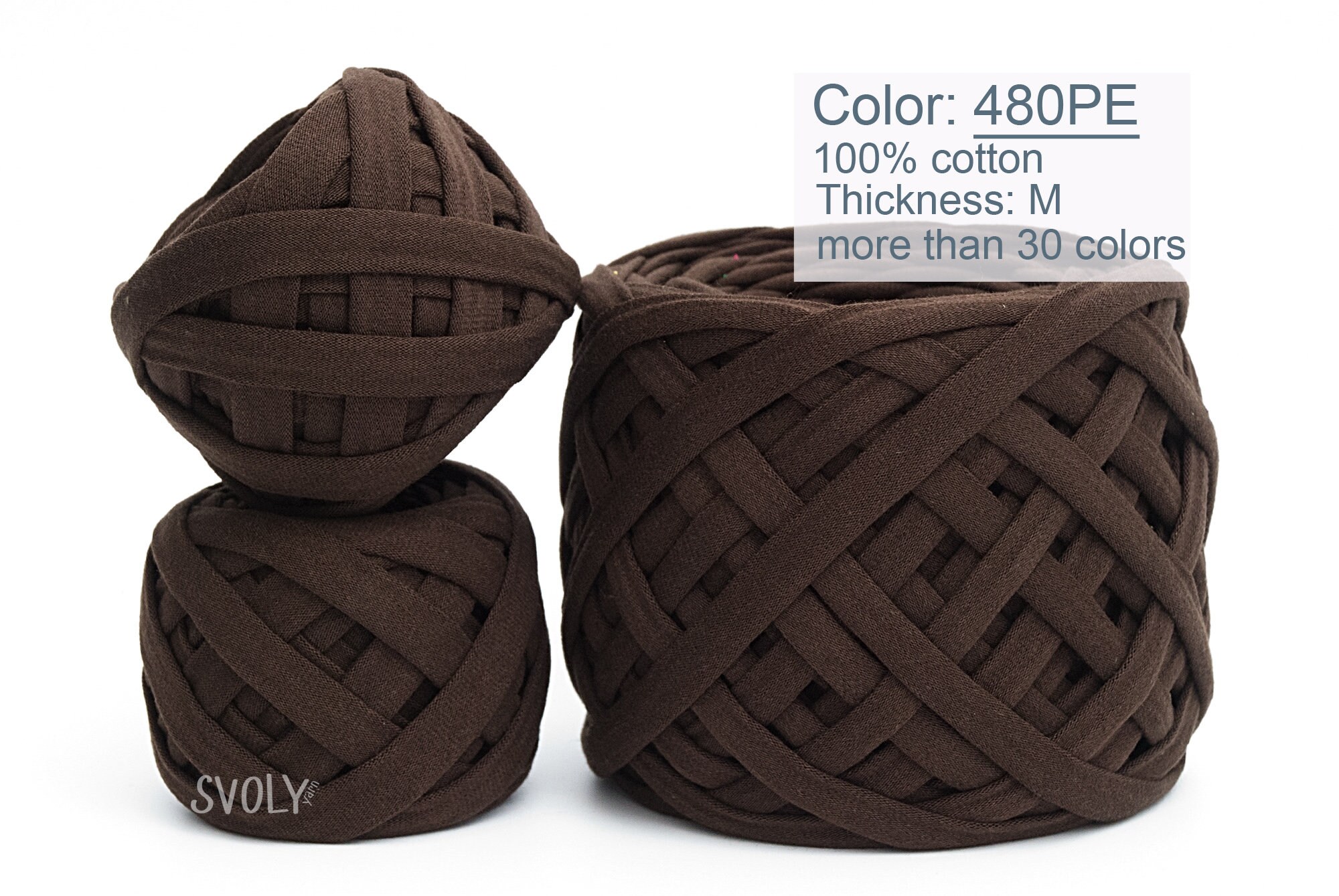 Brown Tshirt Yarn Coffee Beans Spaghetti Yarn Fabric Ribbon - Etsy