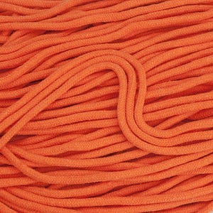 5mm Orange Braided Cord 10yds, Craft Cotton Cord by the Yard, Wall ...
