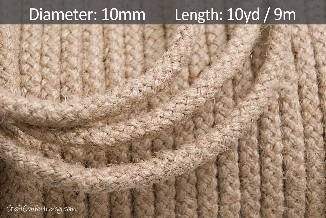 10mm Braided Jute Rope Burlap Jute Rope Natural Jute Rope - Etsy