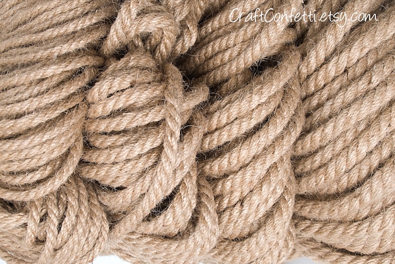10mm Twisted Jute сord 10yds Wall Hanging Crafting Macrame - Etsy