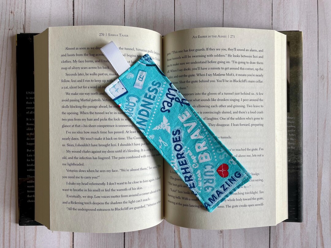 NURSE, DOCTOR, Health, Thank You Fabric Bookmark, Bookmark With Tab ...