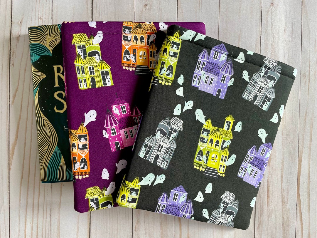 SPOOKY, HALLOWEEN, Ghost, Black Cat, Bat, House Book Sleeve, Book ...