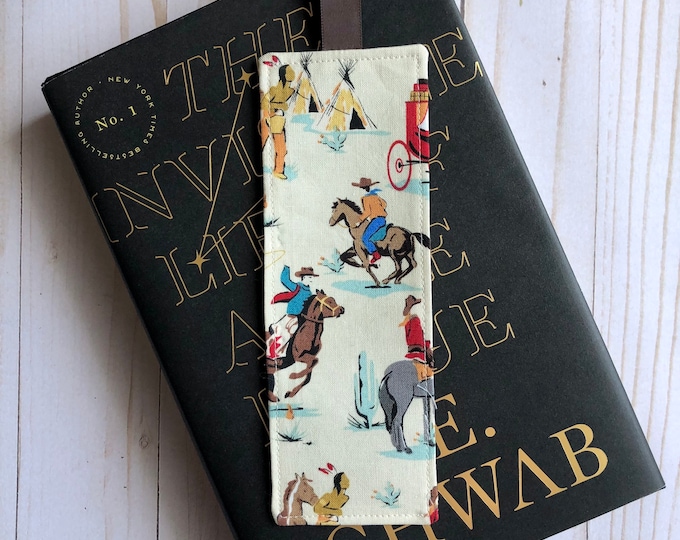 COWBOY COUNTRY, Vintage, Retro, Western Fabric Bookmark, Bookmark With ...