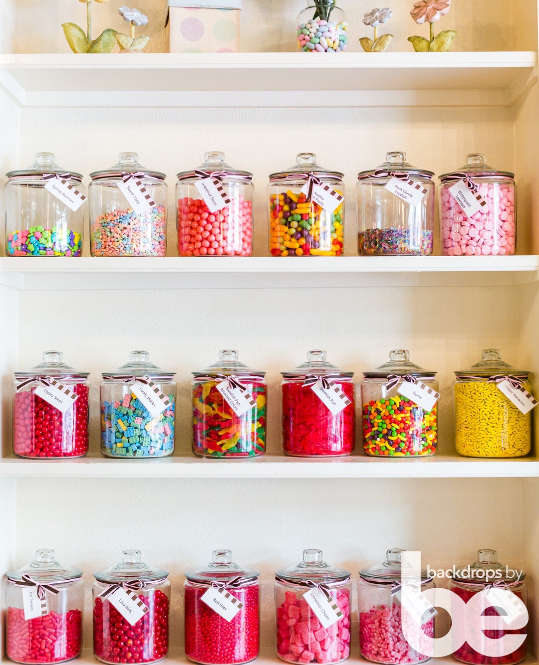 Candy Party Backdrop Sweet Shop Backdrop Confectionery - Etsy