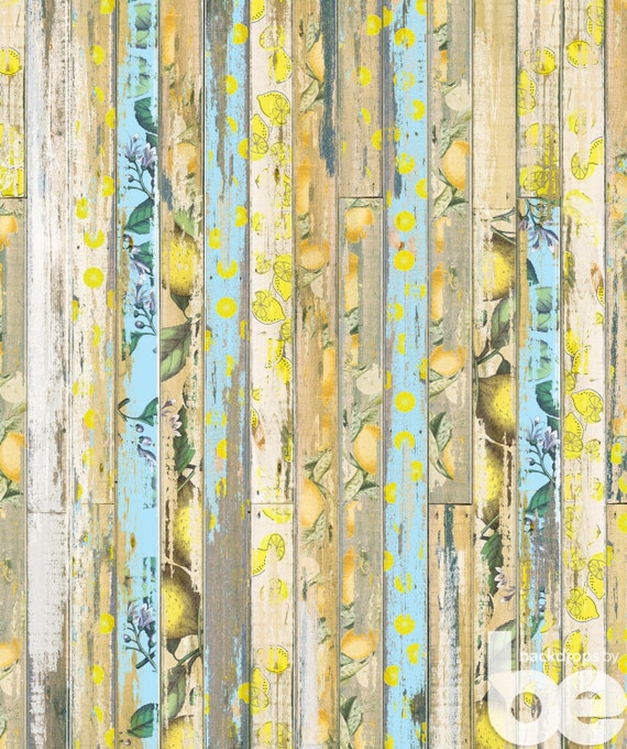 Lemon Planks Wood Floor Photography Backdrop & Floordrop | Etsy