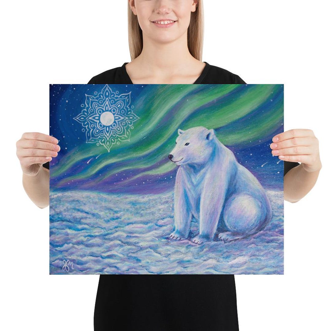 The Majestic Polar Bear: Intuitive Fine Art Poster| by Annalisa Moses ...