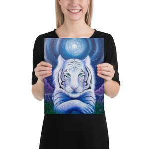 Whit Siberian Tiger Poster - Etsy