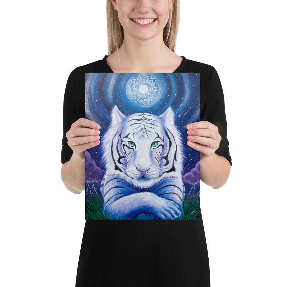Whit Siberian Tiger Poster - Etsy