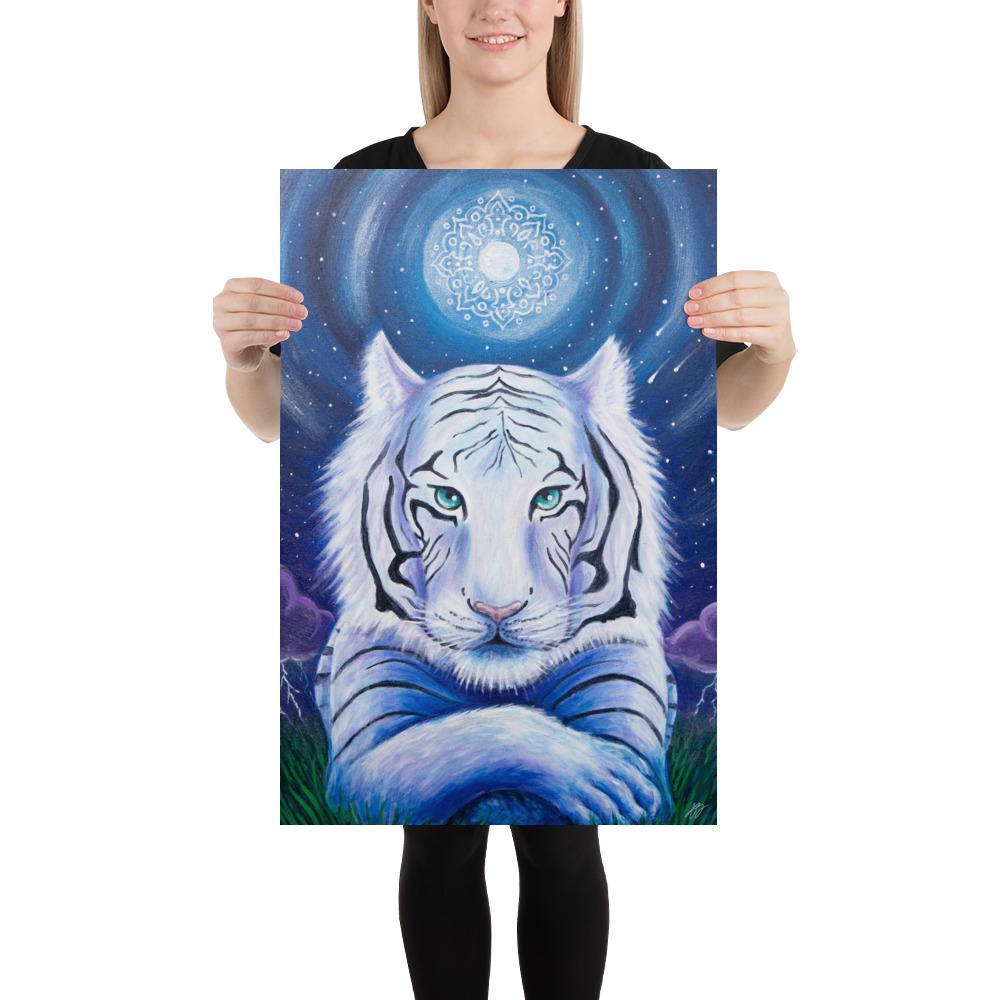 Whit Siberian Tiger Poster - Etsy