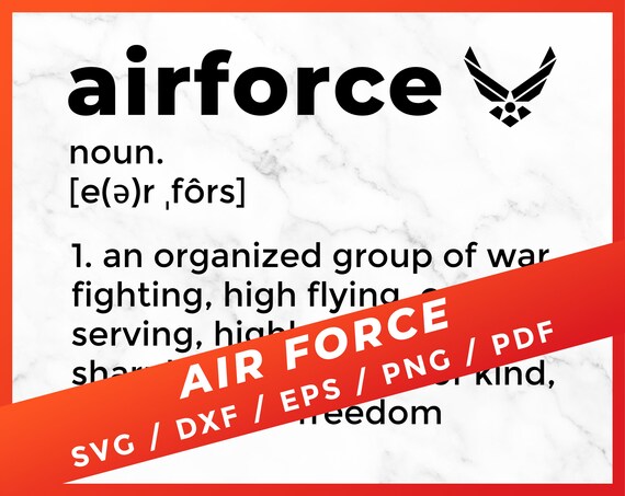 Air Force Definition Air Force Dictionary U.S. Air Force | Etsy