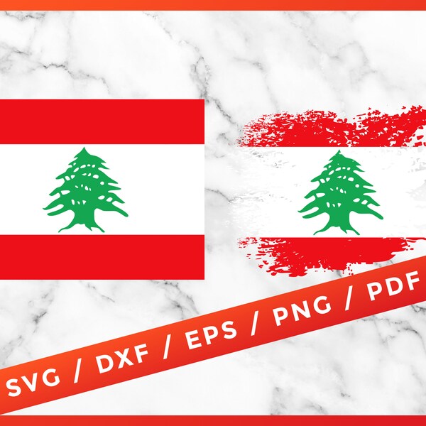 Lebanese Flag Art - Etsy