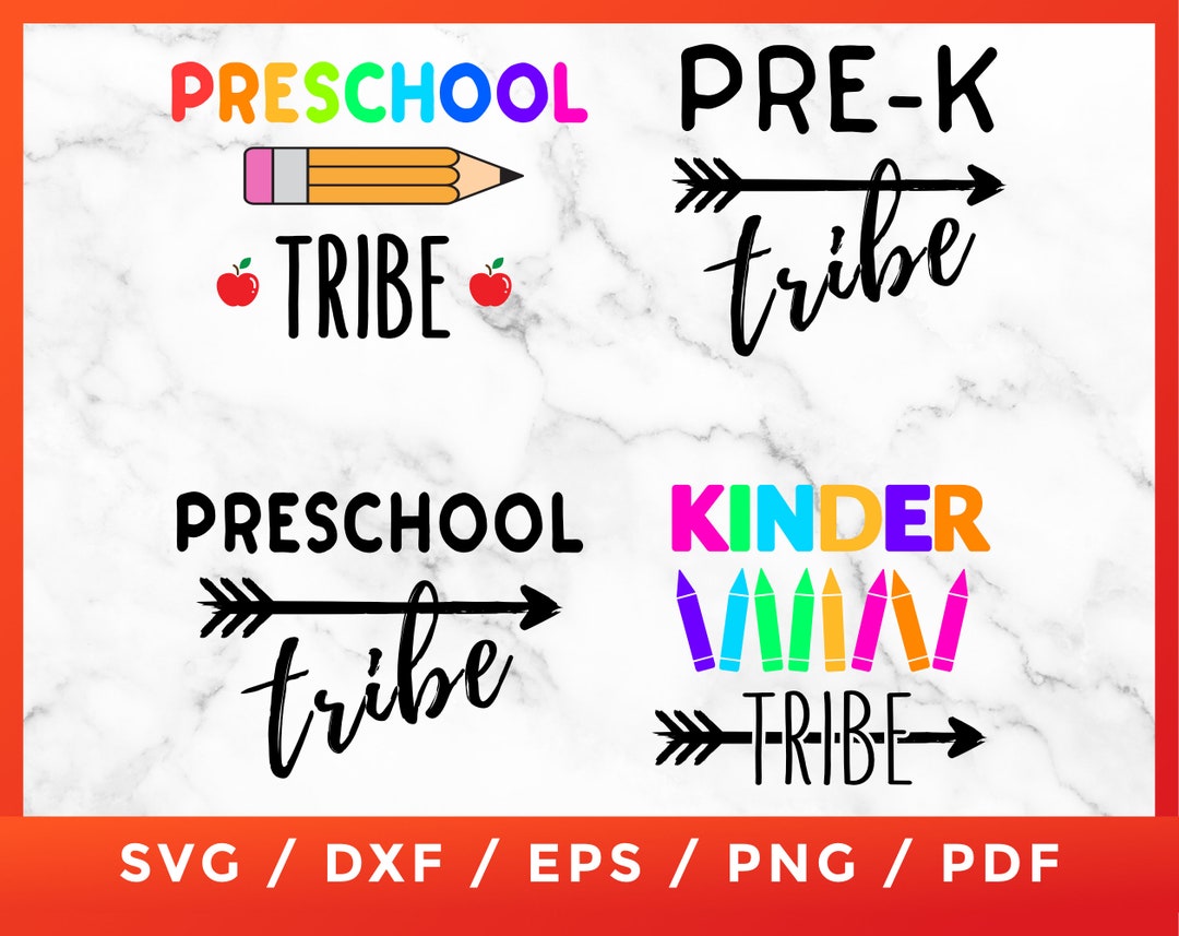 Preschool TRIBE SVG, Preschool Teacher Team, Team Pre-k Tribe, Back to ...