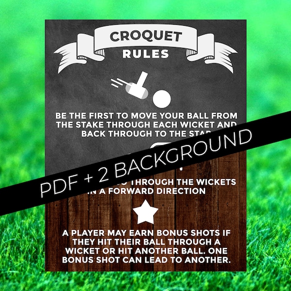 Croquet Game - Etsy