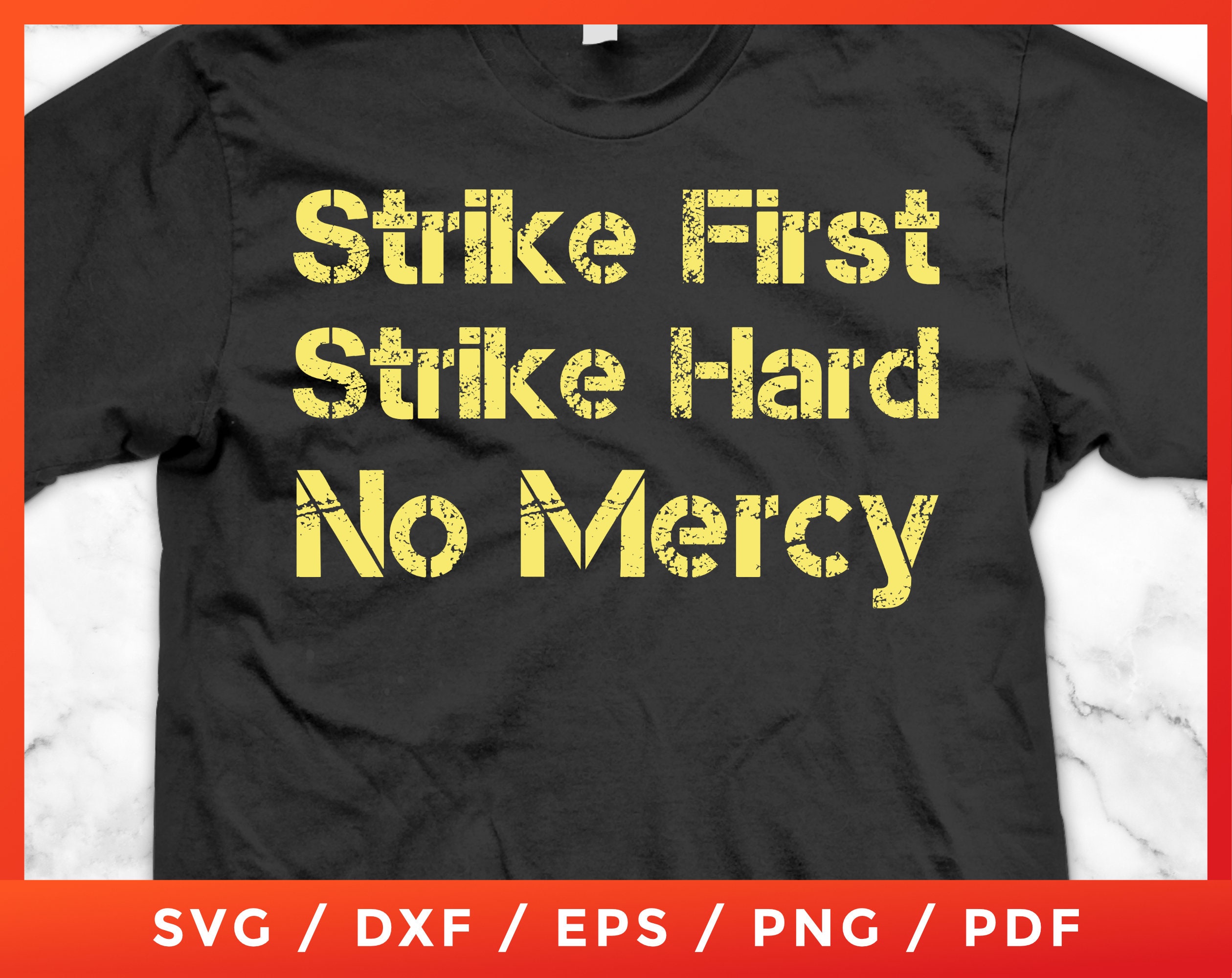 Strike First Strike Hard No Mercy SVG, Cobra, Karate, for Cricut ...