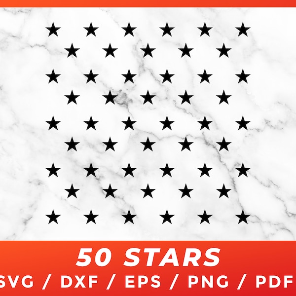50 Star Union Svg - Etsy