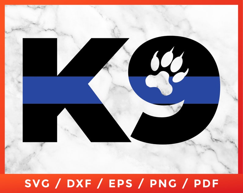 Thin Blue Line Flag K9 Police K9 Blue Lives Matter K9 for - Etsy