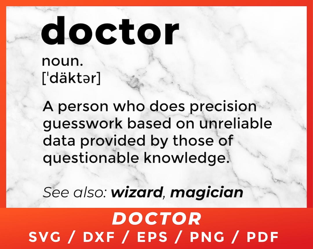 Doctor Definition SVG, Med School Student Graduation, Future Doctor ...