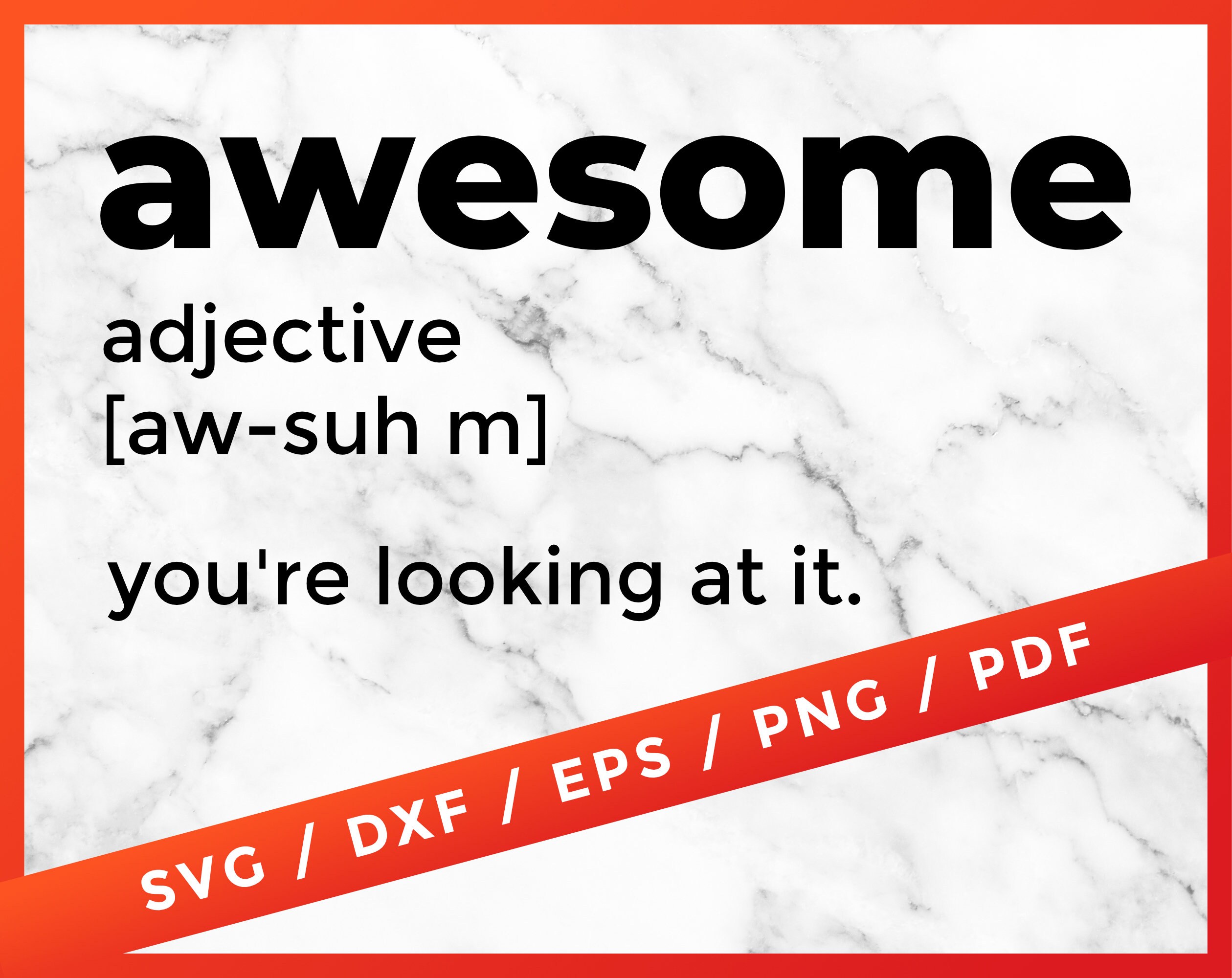 Awesome Definition Svg, Awesome Dictionary for Cricut T-shirt ...