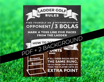 Ladder Golf Rules Printable - Etsy