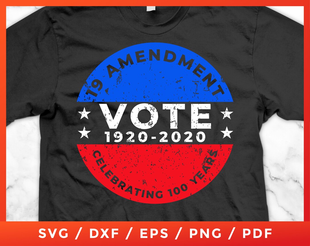 19th Amendment SVG, 100 Years Anniversary Voting, Liberal Social Women ...