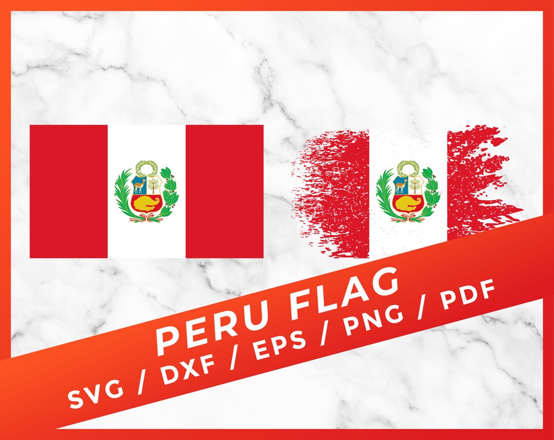 Peru Flag SVG, Peru Independence Day, Peru 28 July, Distressed Peru ...