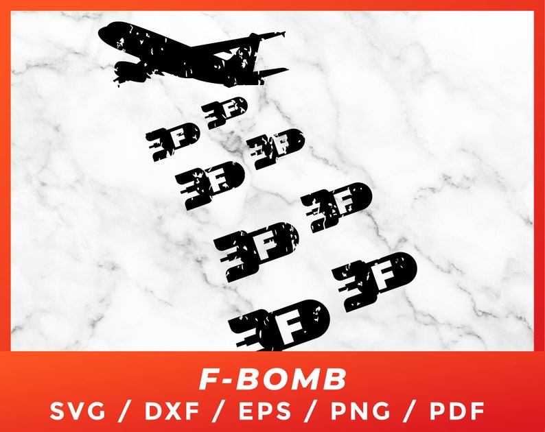 F-bomb SVG F Bombs Bomber Dropping Mom for Cricut Silhouette | Etsy