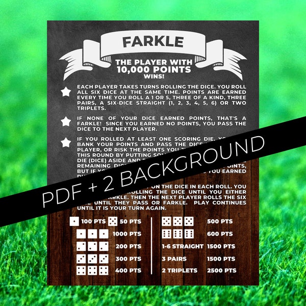 Farkle Svg - Etsy