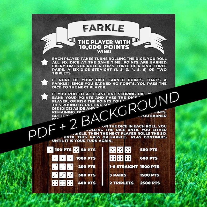 Farkle Svg - Etsy