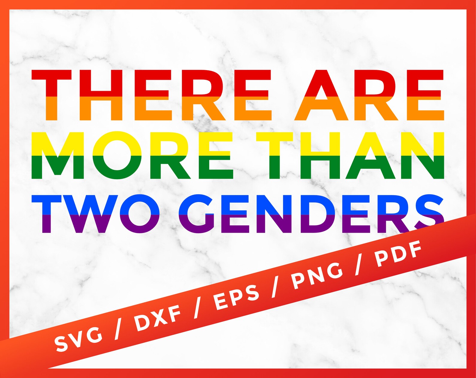 There Are More Than Two Genders SVG 2 Genders LGBT LGBTQ - Etsy