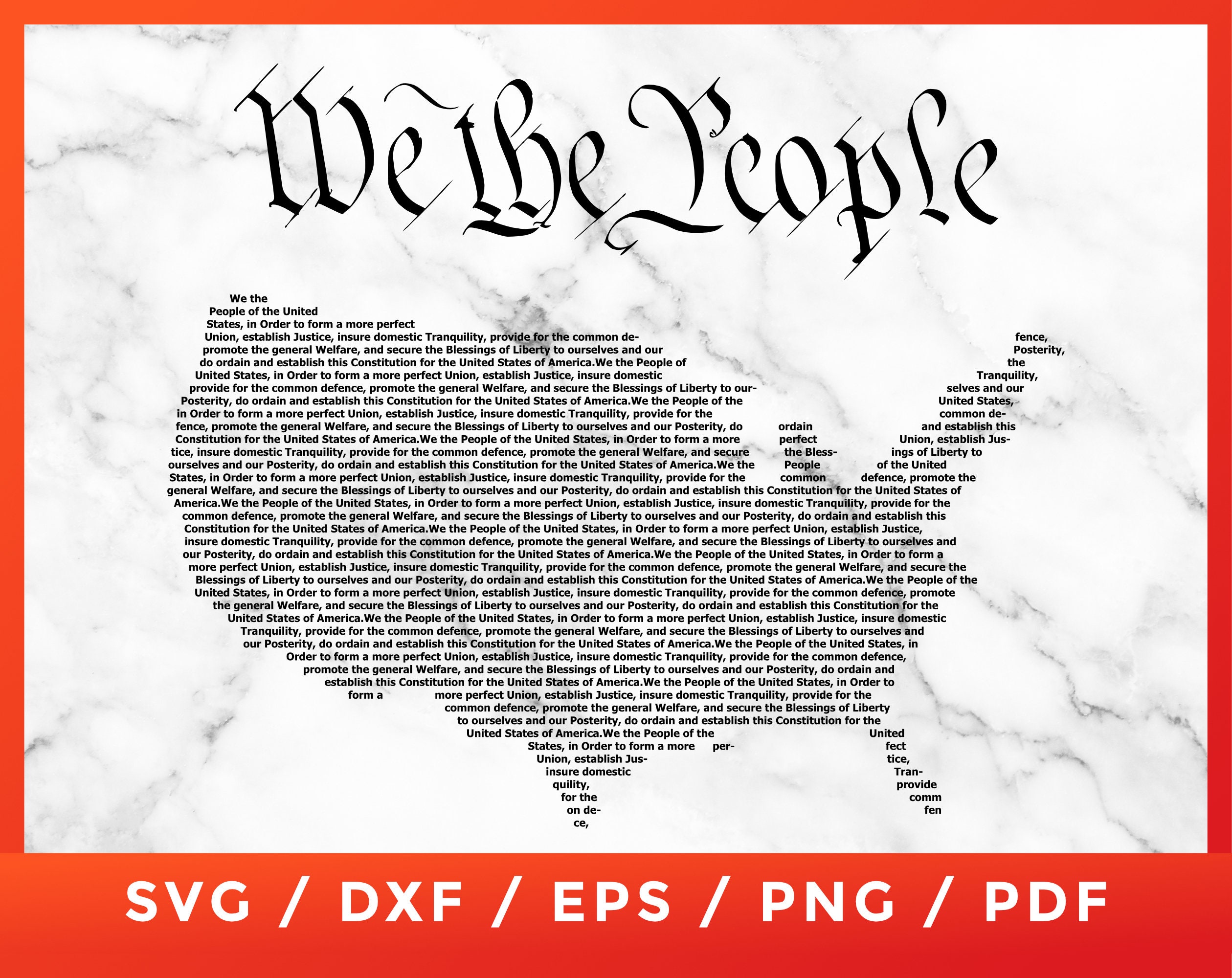 We the People SVG, 4th of July, US Constitution Patriotic Veteran ...