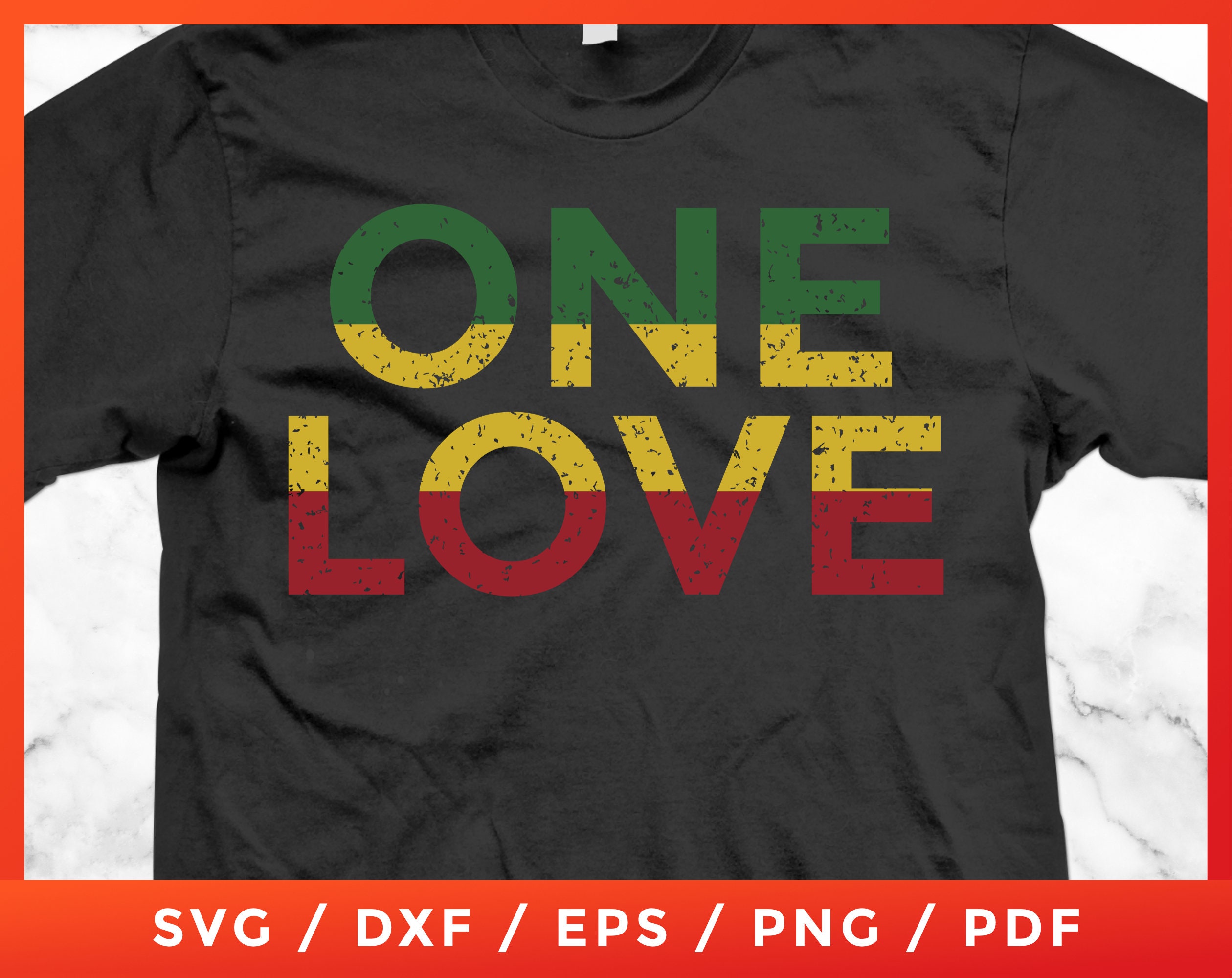 One Love Rasta SVG, Reggae Jamaica, Rastafari, Retro Vintage for Cricut ...