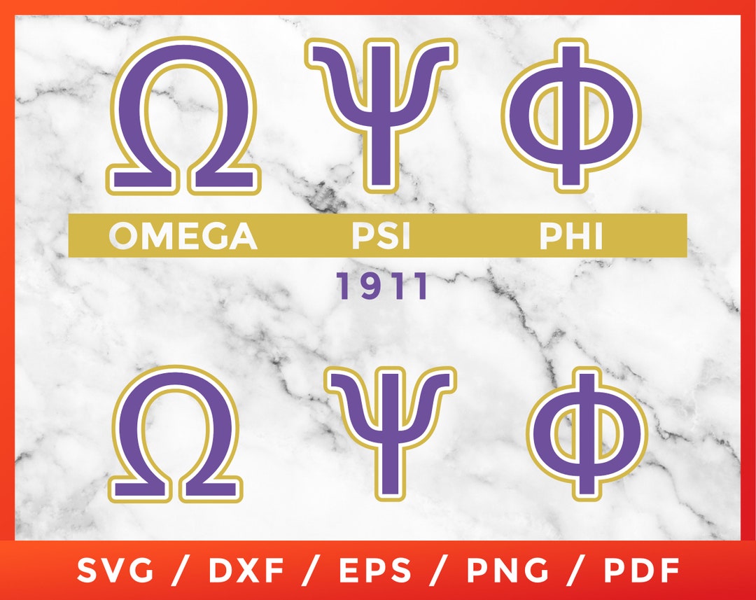 Omega Psi Phi SVG, Que Psi Phi 1911, Geek Omega, Greek Letter, Omega ...