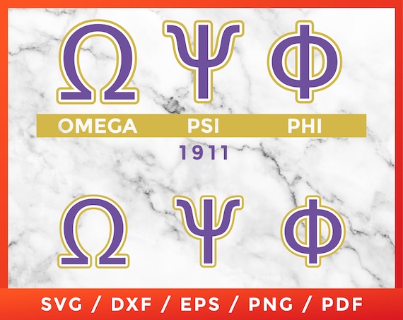 Omega Psi Phi SVG Que Psi Phi 1911 Geek Omega Greek Letter | Etsy