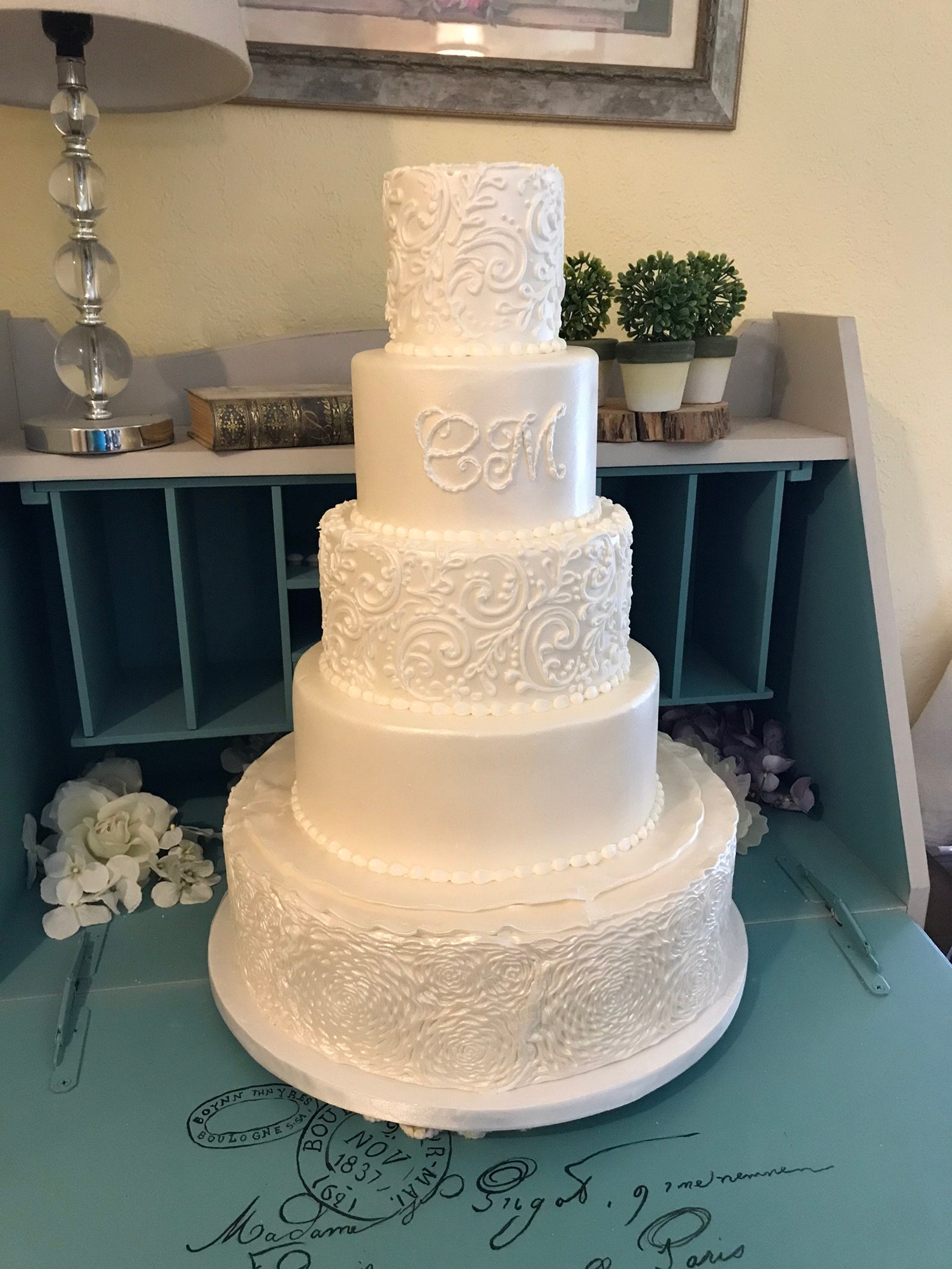 Five Tier Faux Wedding Cake - Etsy