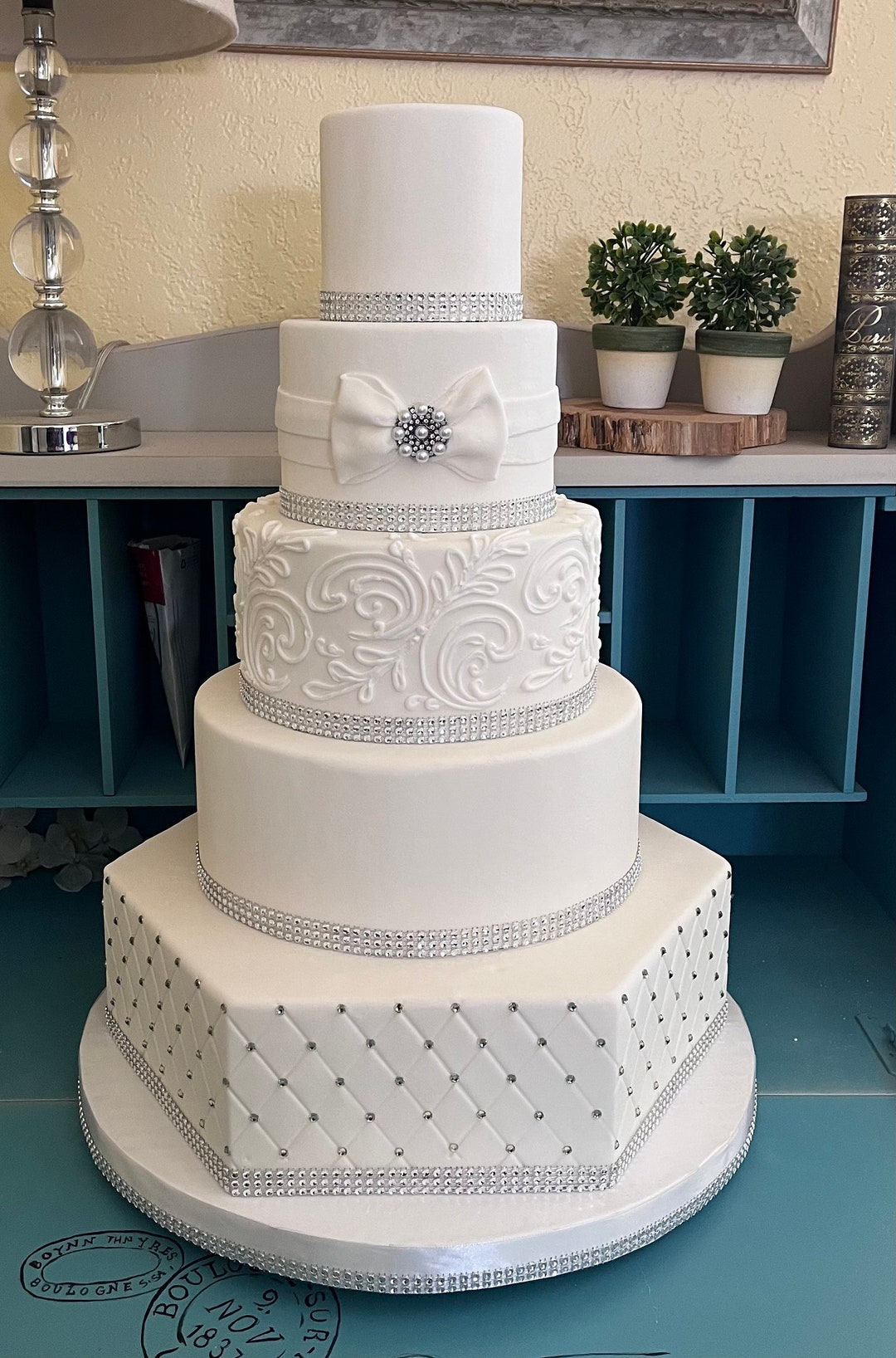 Five Tier Faux Wedding Cake - Etsy
